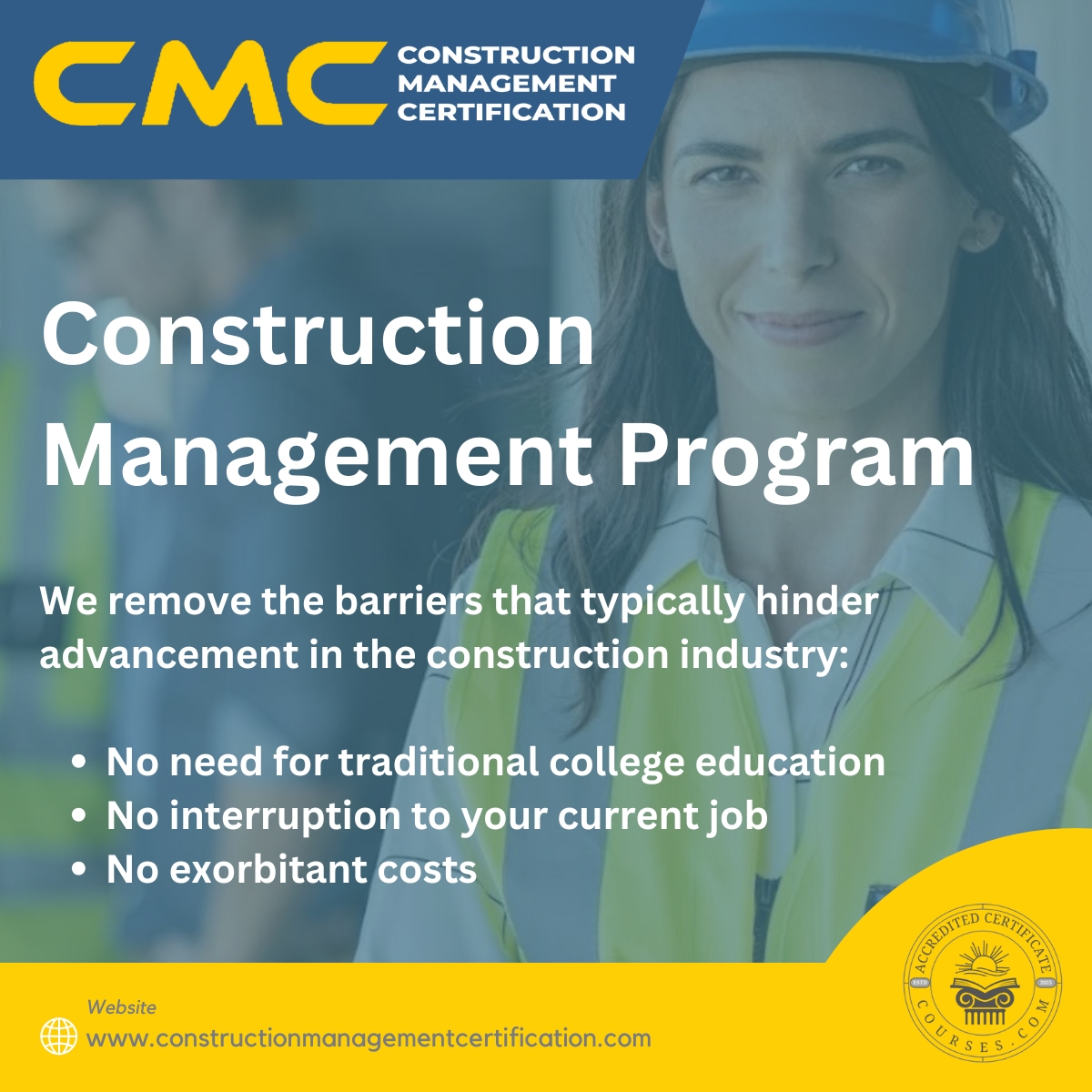 100% Online Construction Management Programs | Accredited Certification